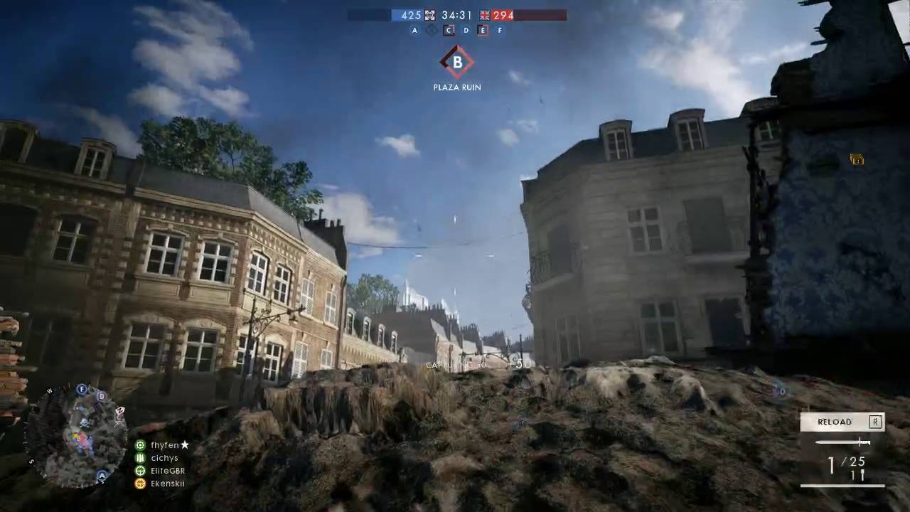 Battlefield 1 Amiens multiplayer gameplay - YouTube