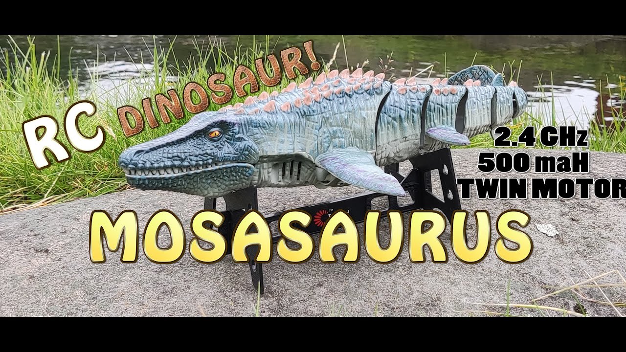 RC Mosasaurus running(swimming) video - YouTube