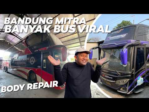 BANYAK BUS VIRAL ANTRI DI BODY REPAIR BANDUNG MITRA ‼️