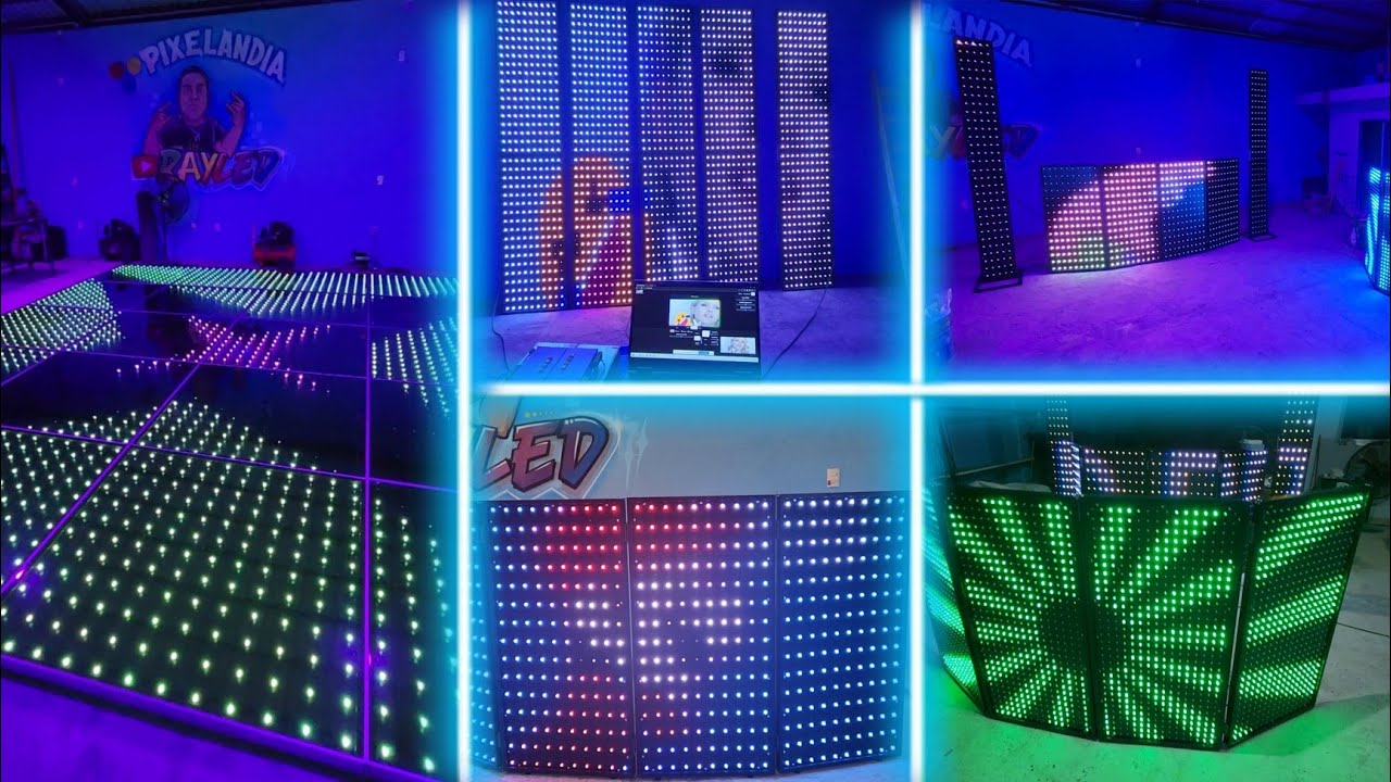 PISTAS ILUMINADAS Y CABINAS LED PIXEL DJ - YouTube