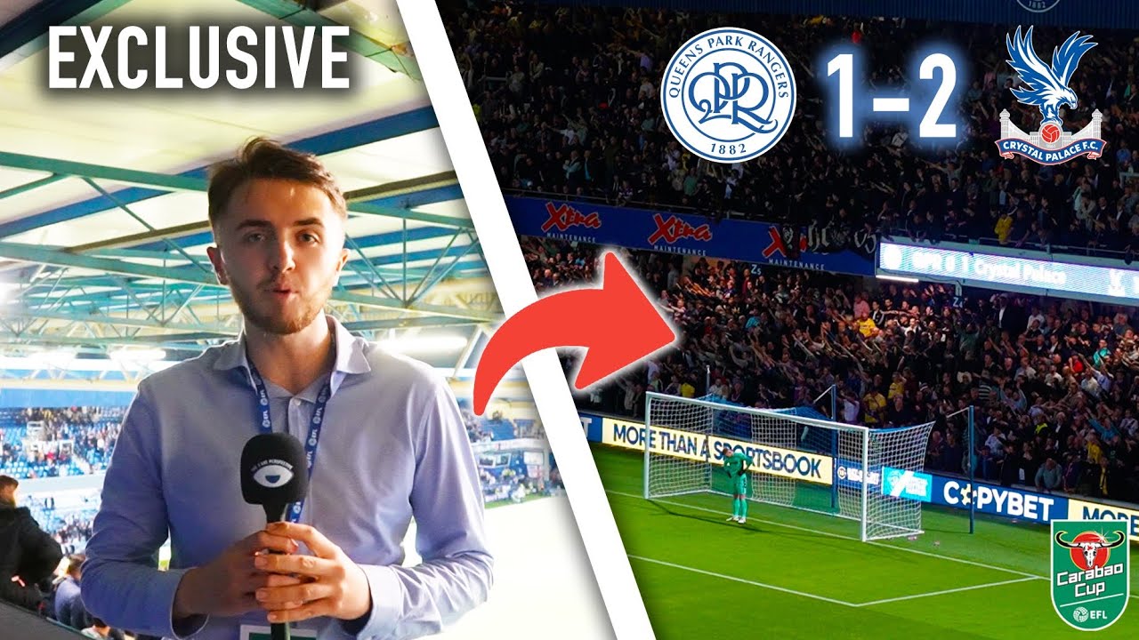 I GOT A QPR PRESS PASS AS EZE DOMINATED! || QPR 1-2 Crystal Palace - YouTube