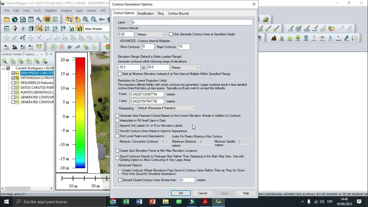 Curvas de Nivel en Global Mapper para tus proyectos - YouTube