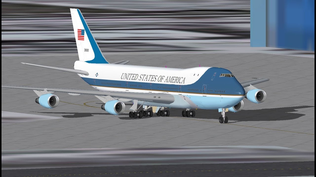 Flight Simulator 2004 - Air Force One - Inauguration Special! - 747-200 ...