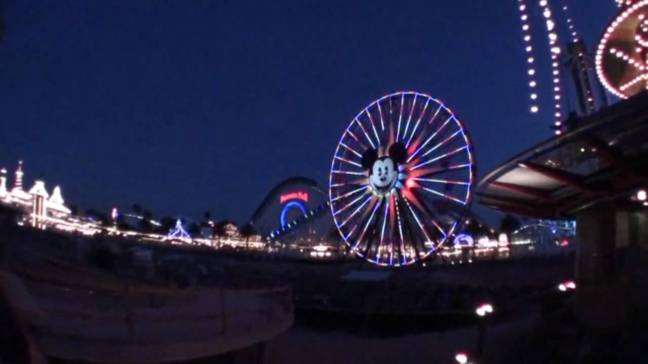 Mickey's Fun Wheel at night HD - YouTube