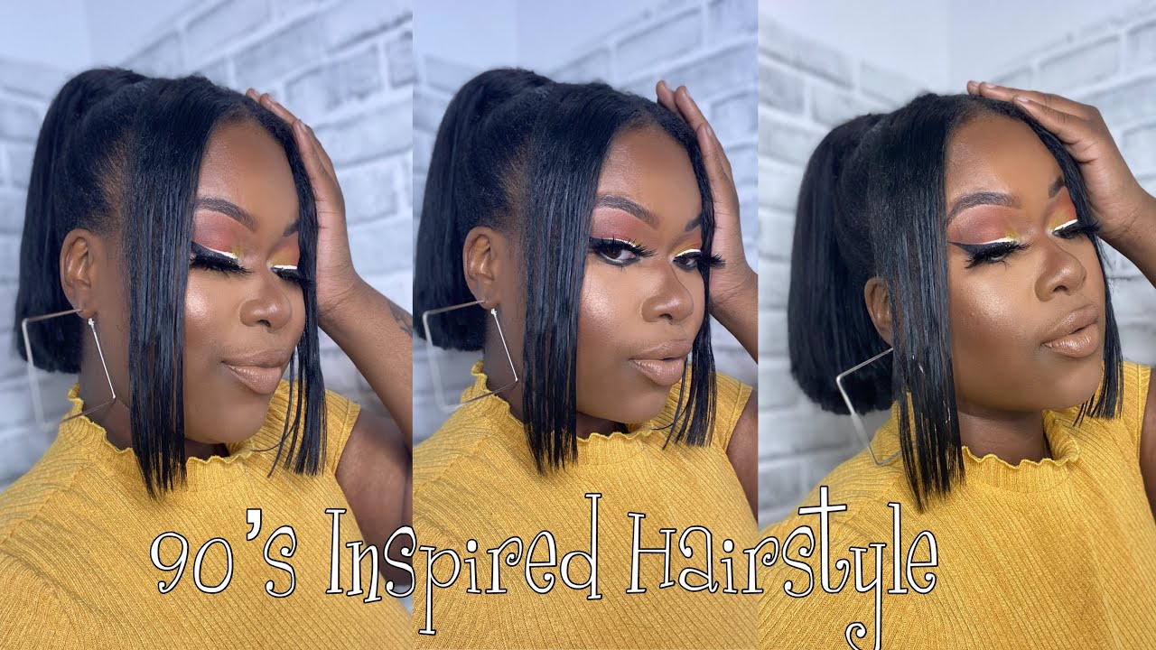 EASY HOW TO: KASHDOLL TWO BANG BOB PONYTAIL |90’s INSPIRED|KILOKI - YouTube