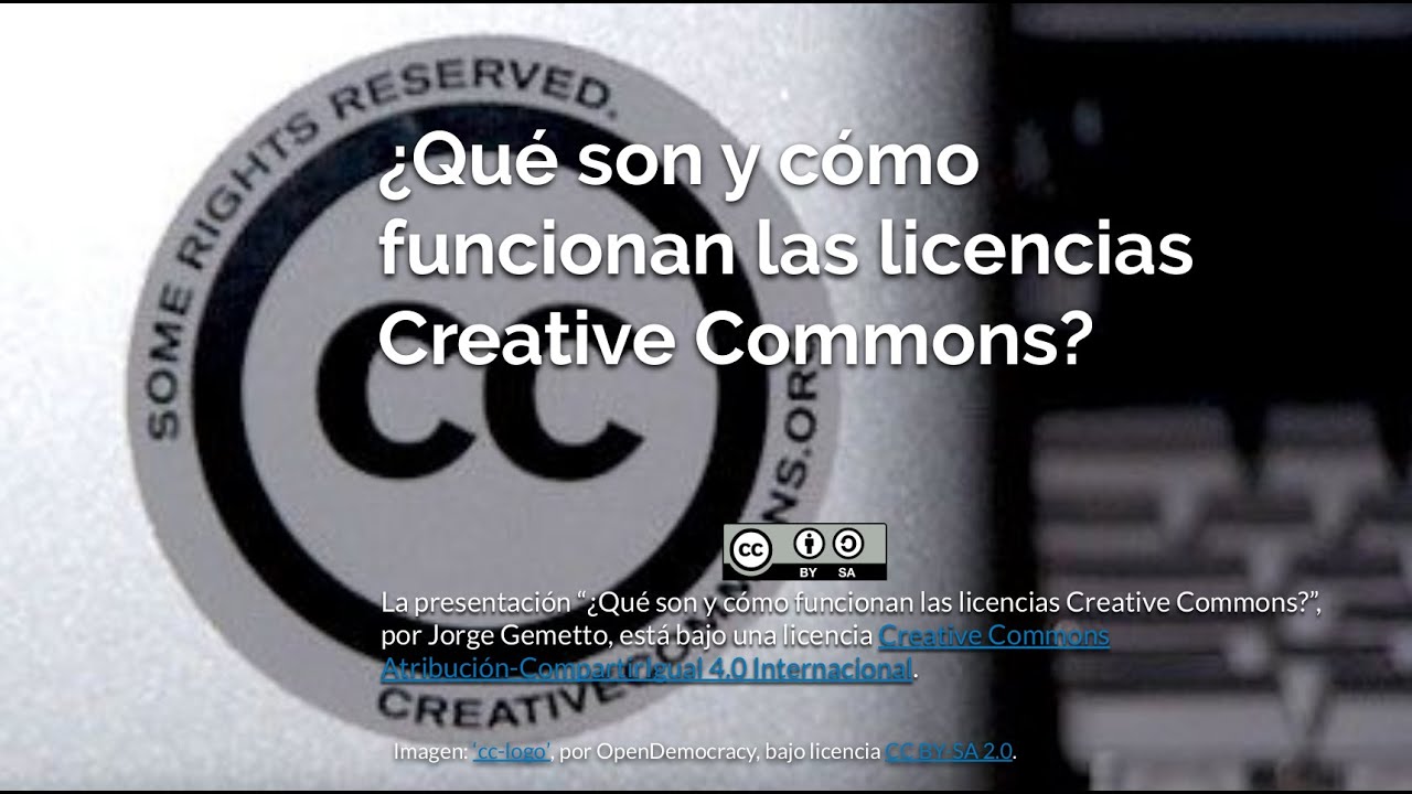 Qué son y cómo funcionan las licencias Creative Commons - YouTube