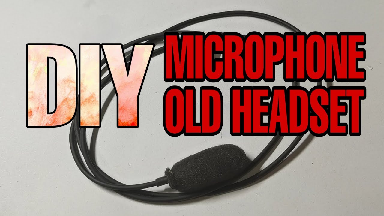 DIY microphone OLD headPhone - YouTube