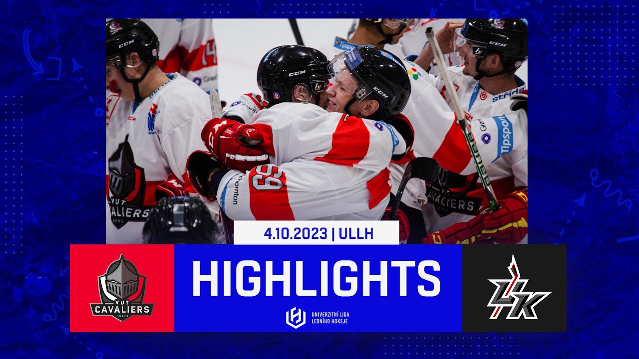 VUT Cavaliers Brno vs UK Kings Prague 5:4 l 4. 10. 2023 l ULLH 2. kolo ...