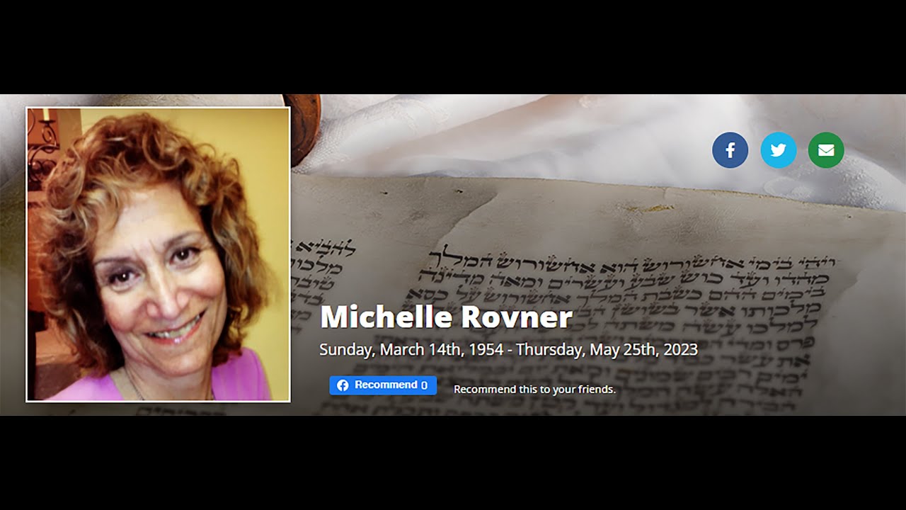 The Funeral of Michelle Rovner - YouTube
