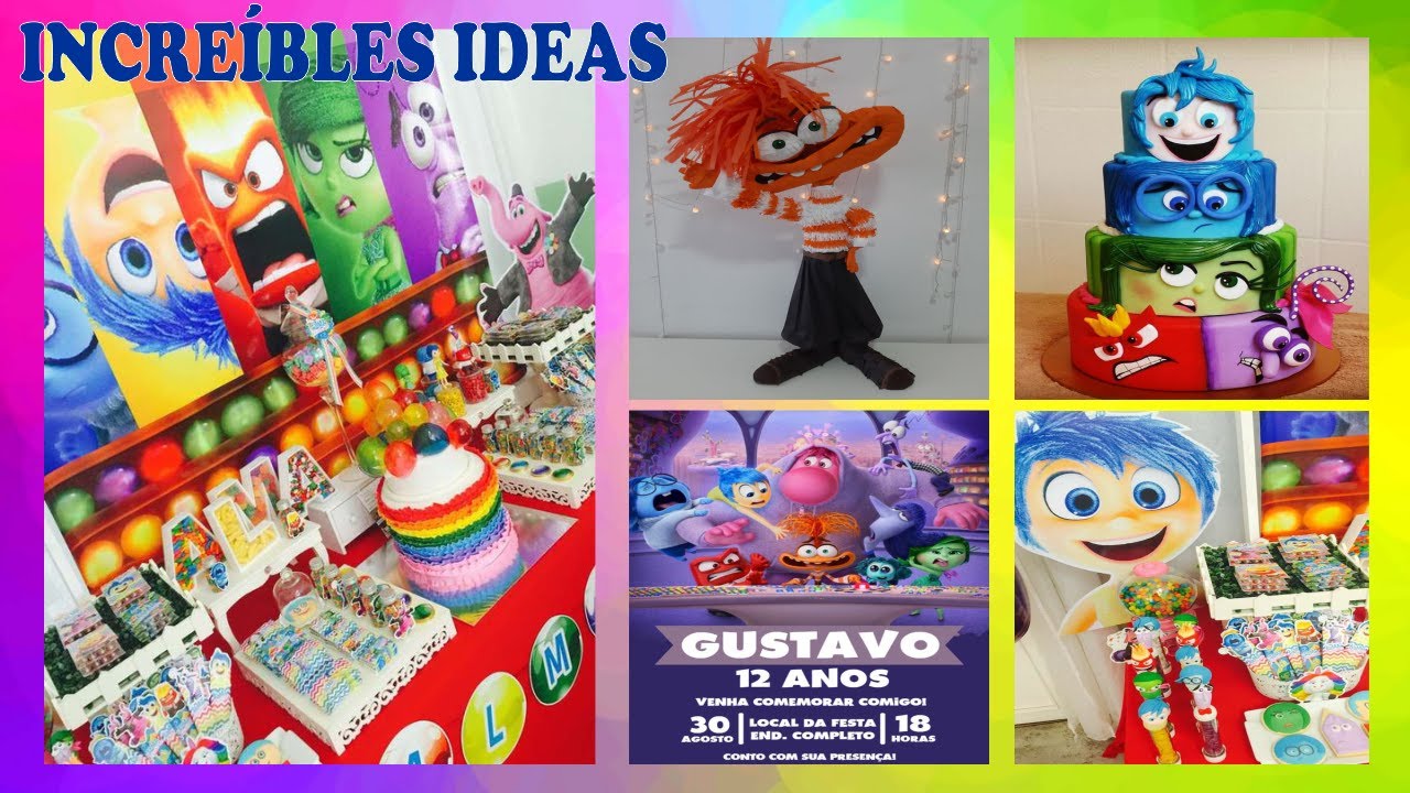¡Fiesta Temática de INTENSAMENTE 2! 🎉 Ideas Geniales para una Fiesta ...