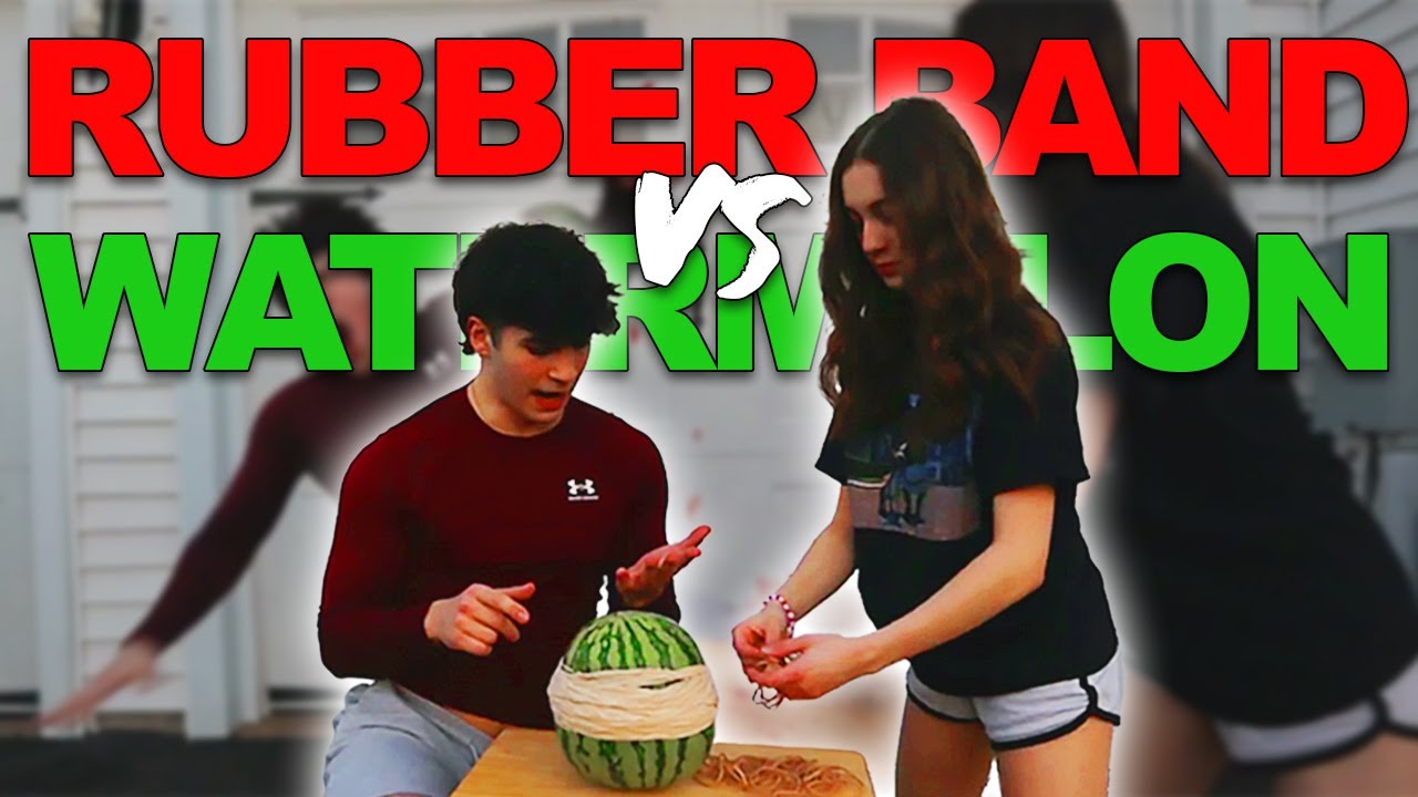 RUBBER BAND VS WATERMELON - YouTube