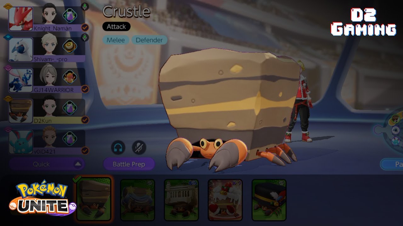 CRUSTLE is best supoort || Pokemon unite - YouTube