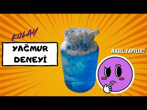 Kolay Yağmur Deneyi | Okul Öncesi Deneyleri