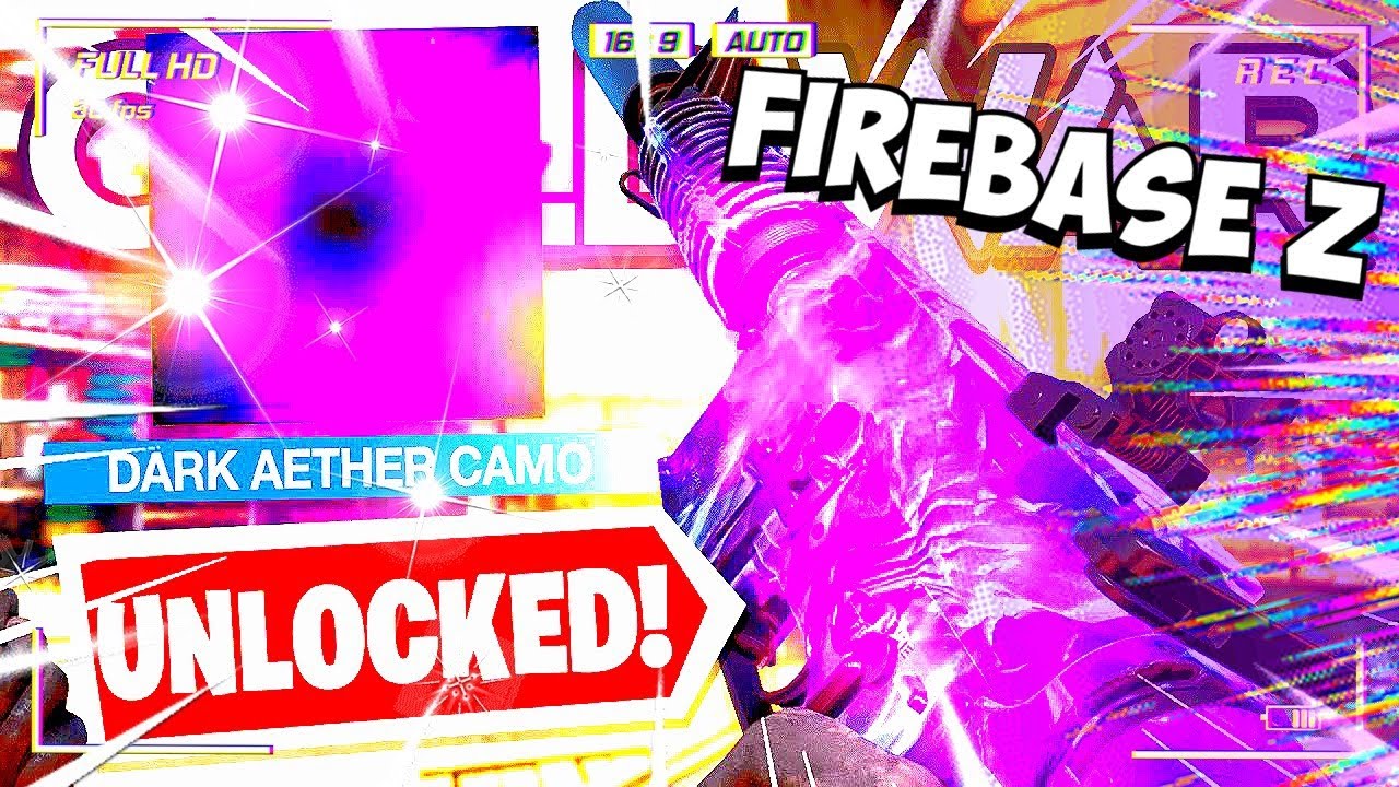 *NEW* HOW TO UNLOCK DARK AETHER CAMO GLITCH IN COD COLD WAR FIREBASE Z ...
