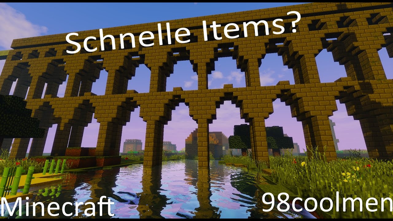 Der schnellste Weg Items zu transportieren Minecraft |98coolmen - YouTube