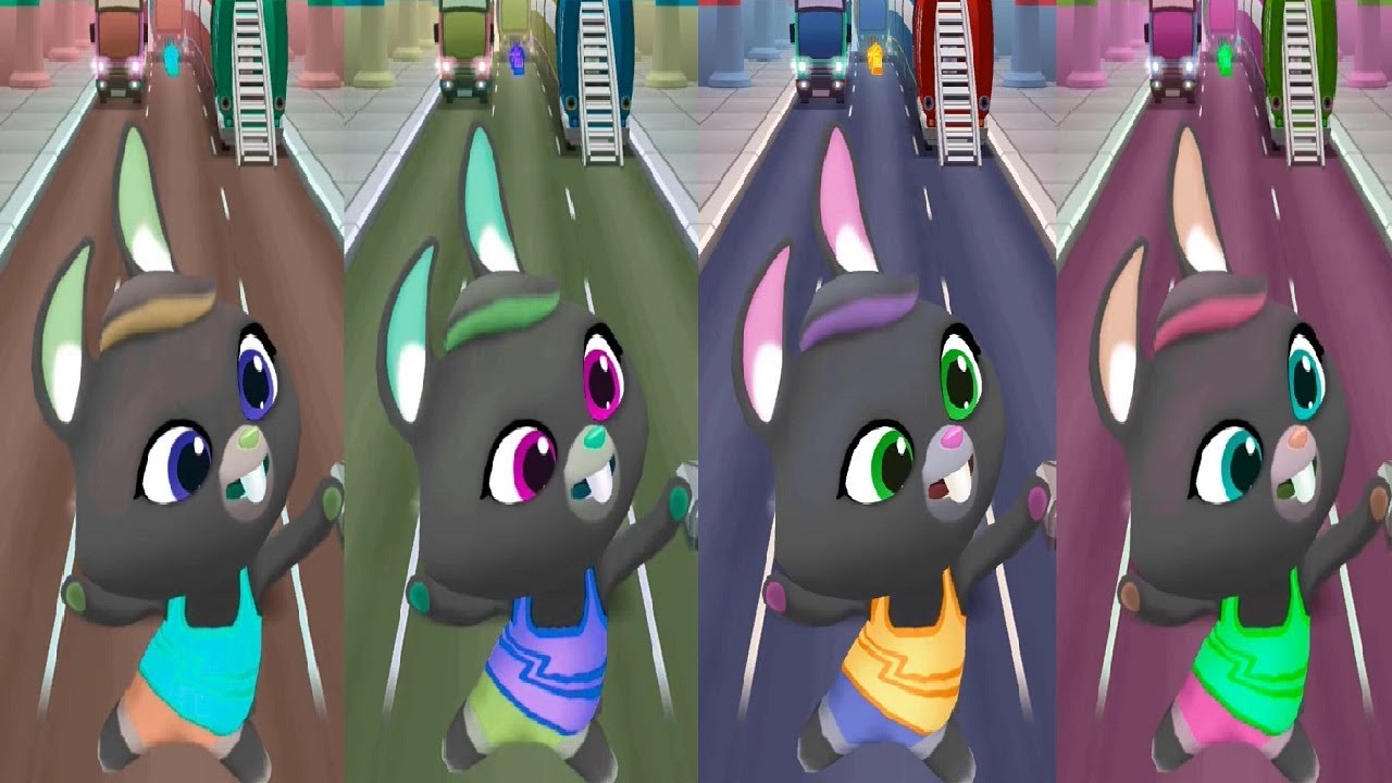 Colors Reaction Talking Tom Gold Run New Update Talking Becca UNLOCKED ...