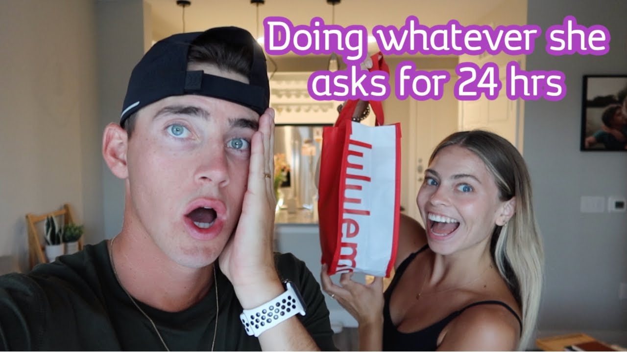 SAYING YES TO MY WIFE FOR A WHOLE DAY - YouTube