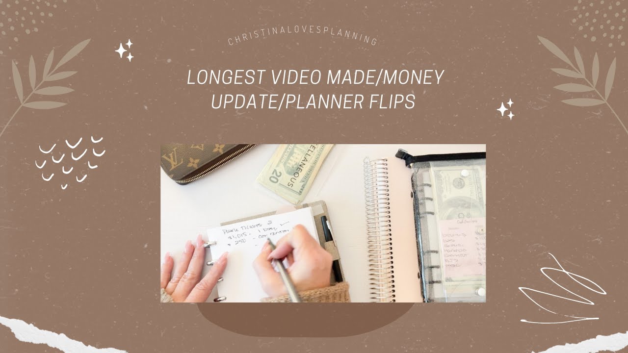 Longest Video Ever/ Grab A Coffee/Money Updates / Planner Flips/ Day ...