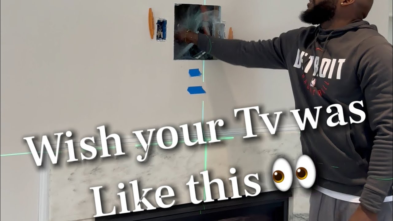 How to install one of the most flush TV’s In the world (full video ...