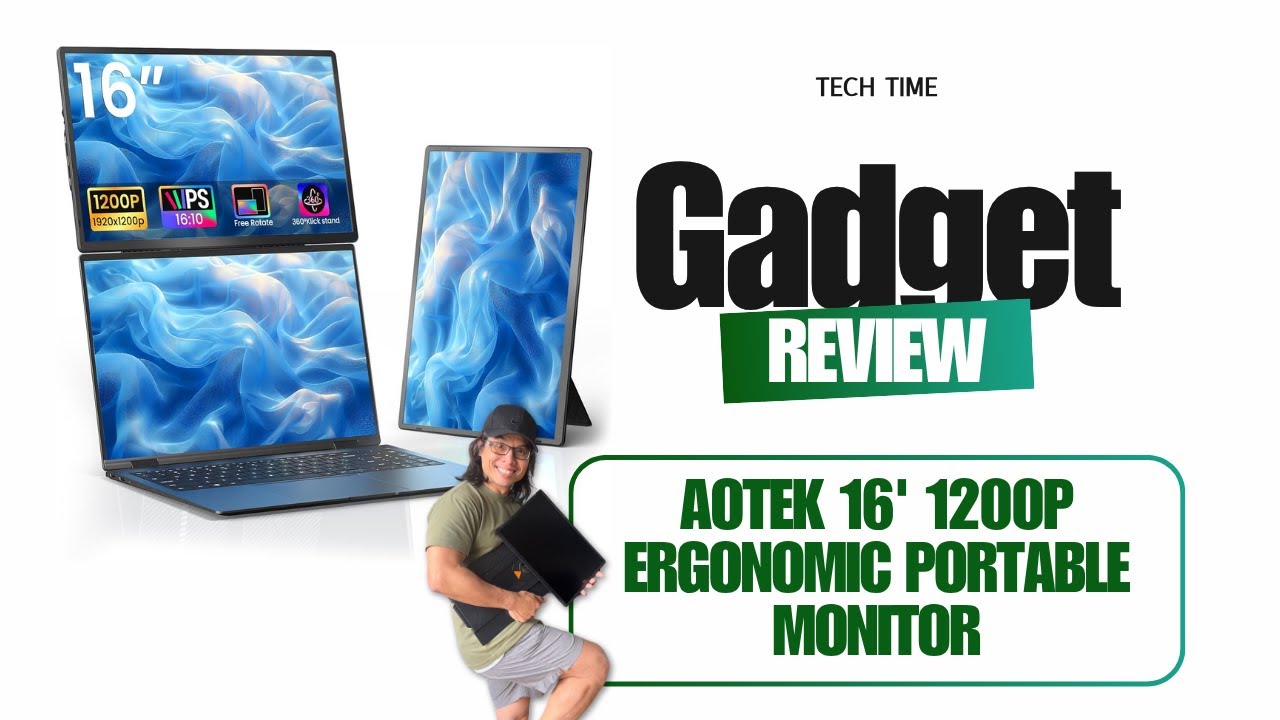 Aoker 16" 1200P - Best Ergonomic Portable Monitor? - YouTube