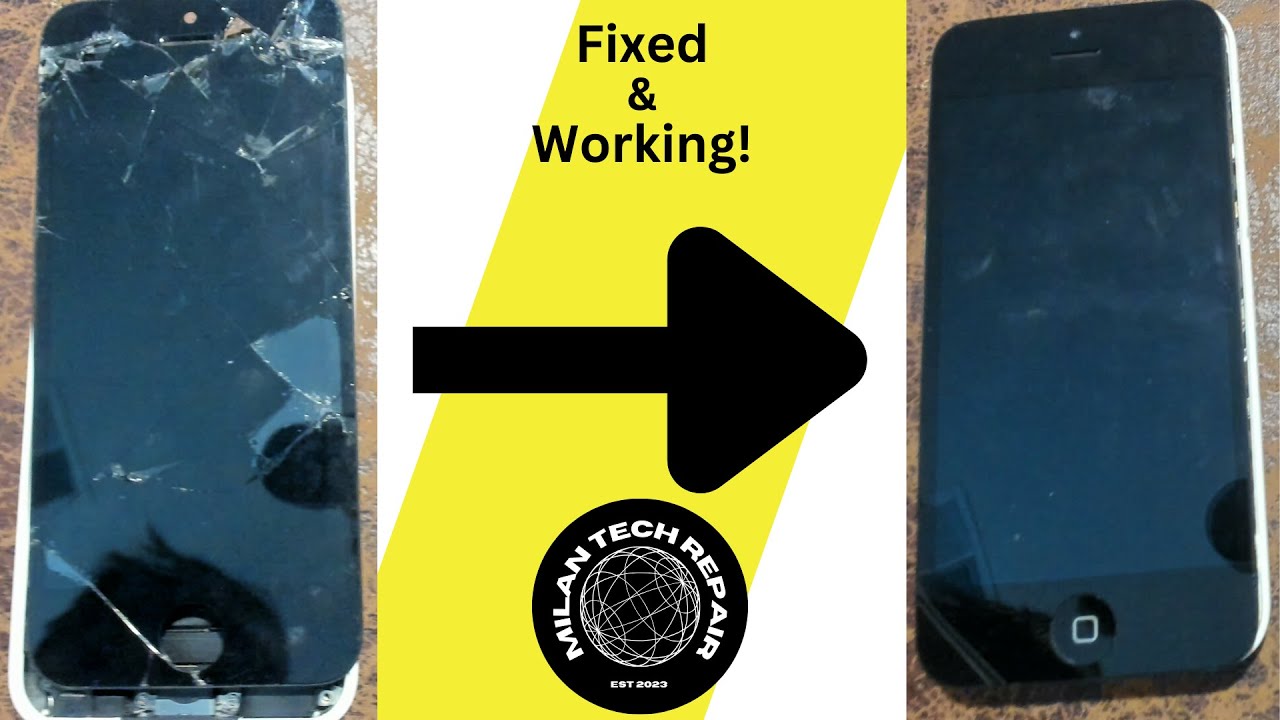 iPhone 5c Screen Replacement Tutorial + Home Button Replacement - YouTube