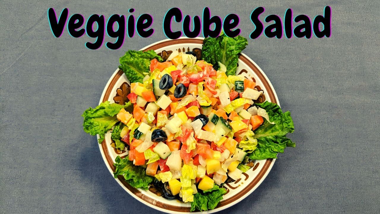 Veggie Cube Salad - YouTube