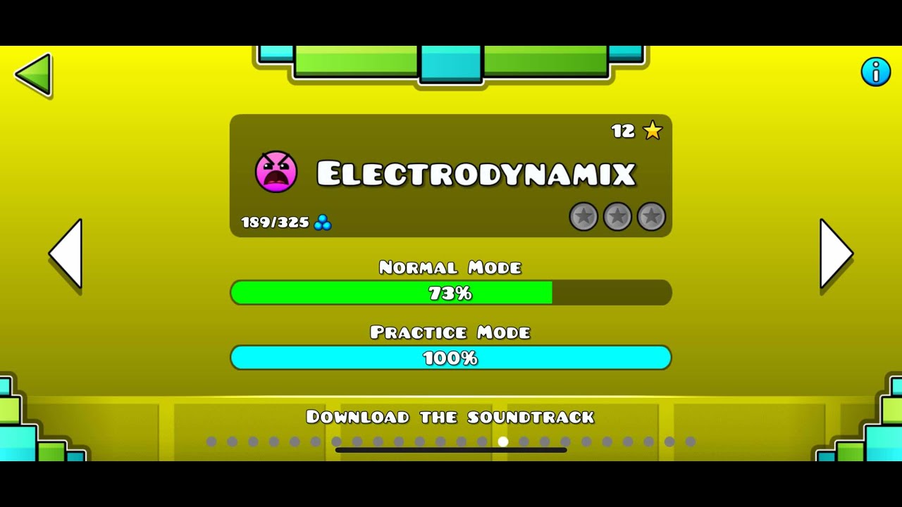 TRYING TO BEAT ELECTRO DYNAMICS GEOMETRY DASH - YouTube