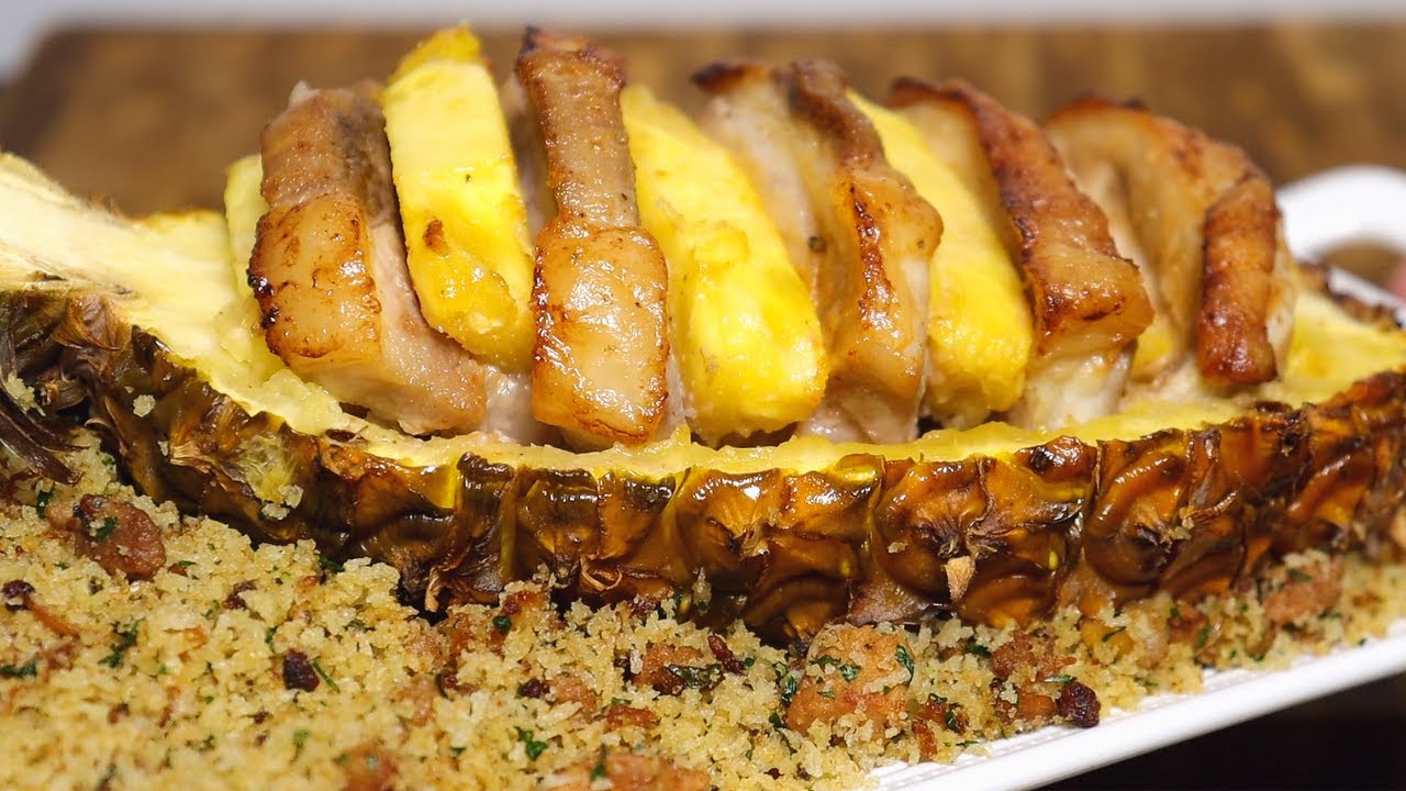 COMO FAZER LOMBO COM ABACAXI E FAROFA CROCANTE | CEIA DE NATAL - YouTube