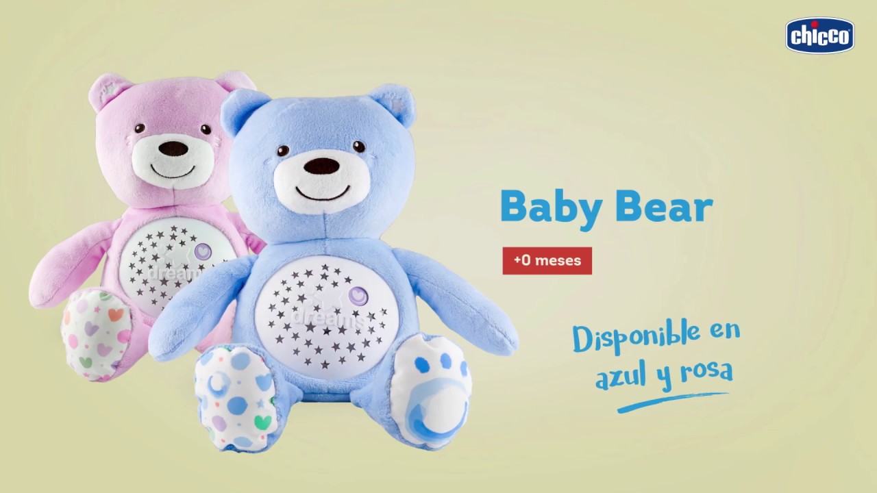 Peluche proyector musical Baby Bear Chicco - YouTube