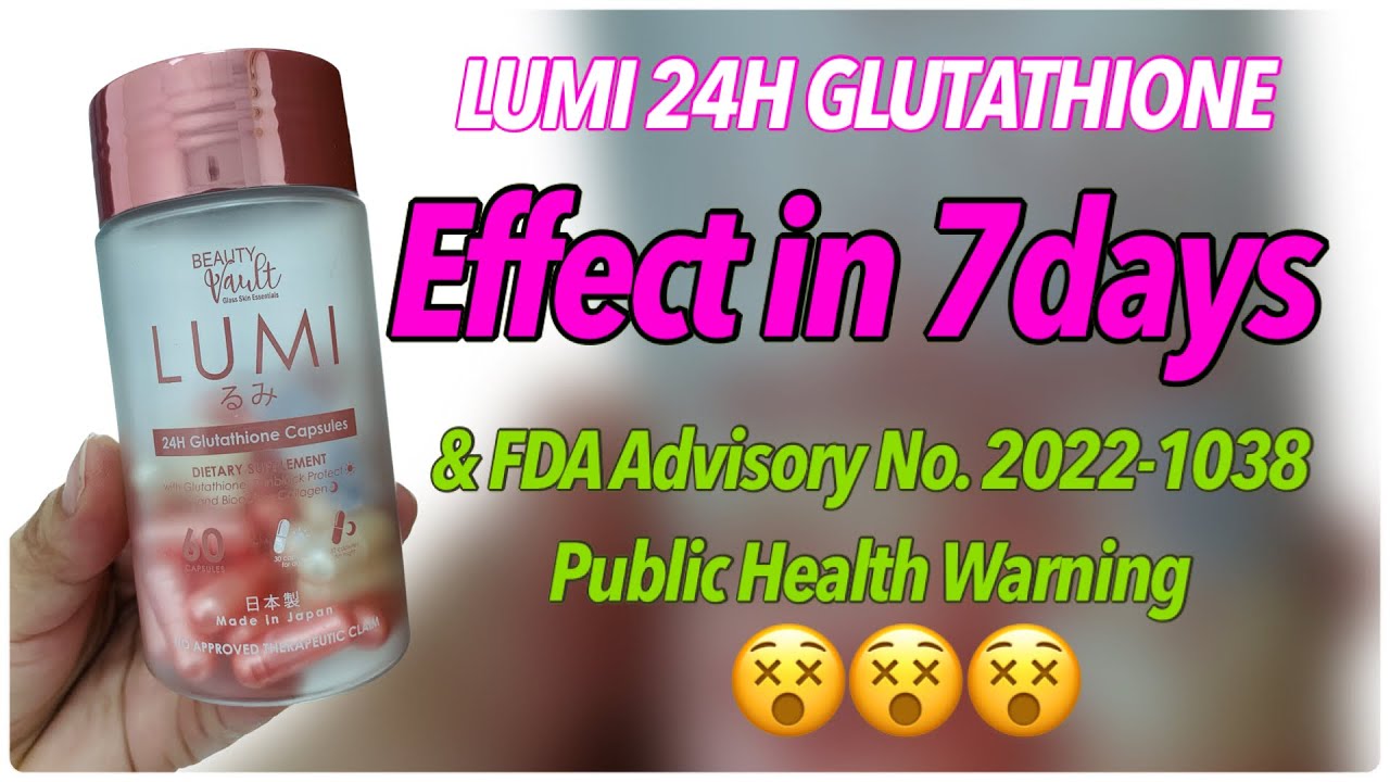 LUMI 24H Glutathione - Effect in 7 days - YouTube