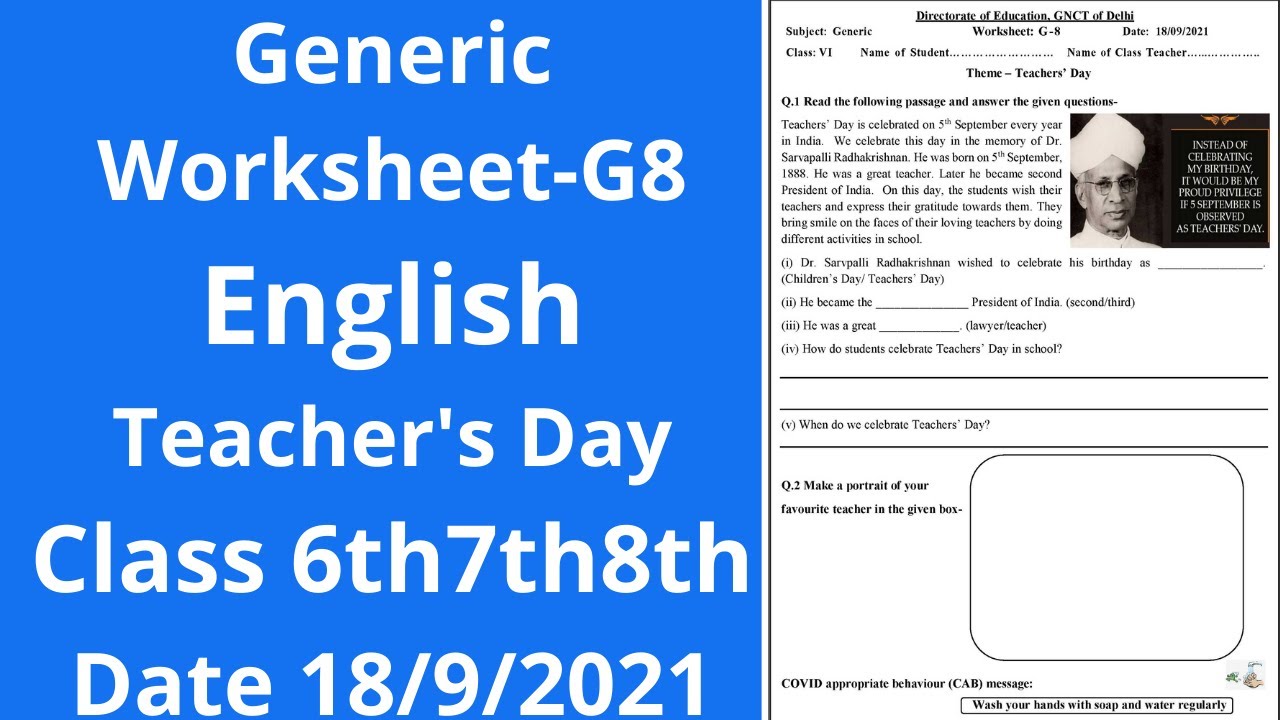 Generic Worksheet G8 English class 6to8 (18/9/21)/ G8 class6to8/English ...