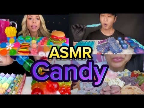 DESSERT MUKBANG /ASMR EATING CANDY /COMPILATION/ASMR ŞEKER VIDEOSU ...