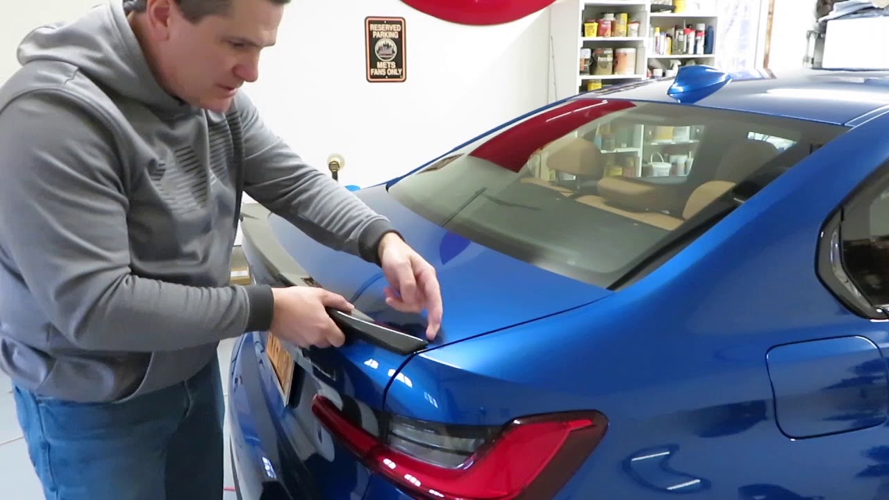 2020 M340i Carbon Fiber Spoiler install - YouTube