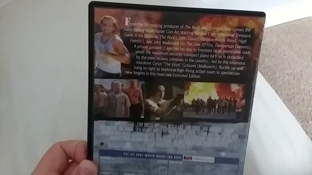 Con Air: Extended Edition (UK) DVD Unboxing - YouTube