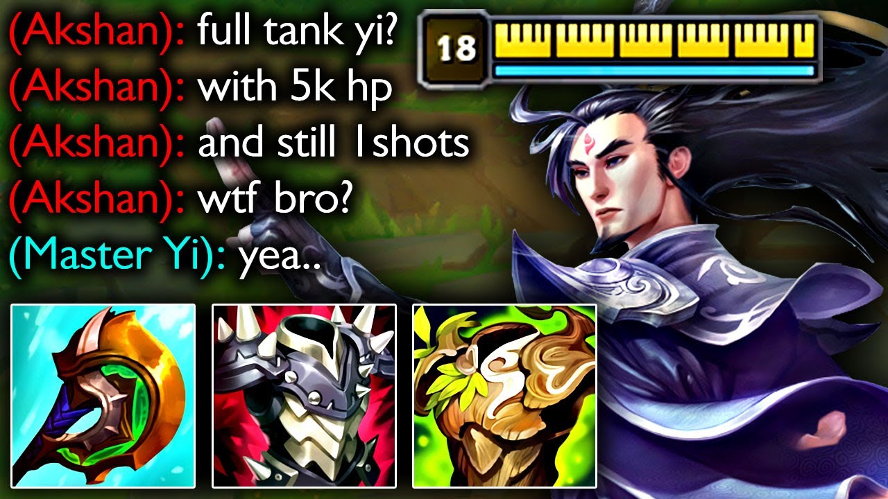 THIS TANK MASTER YI HAS 5K HP AND STILL ONESHOTS - YouTube