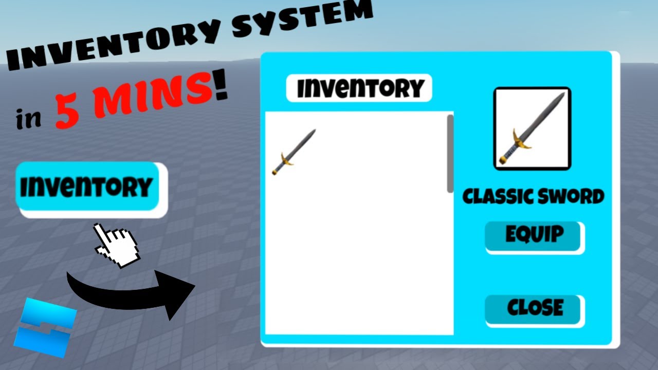 How to make an Inventory System on Roblox Studio (5 mins only!) - YouTube