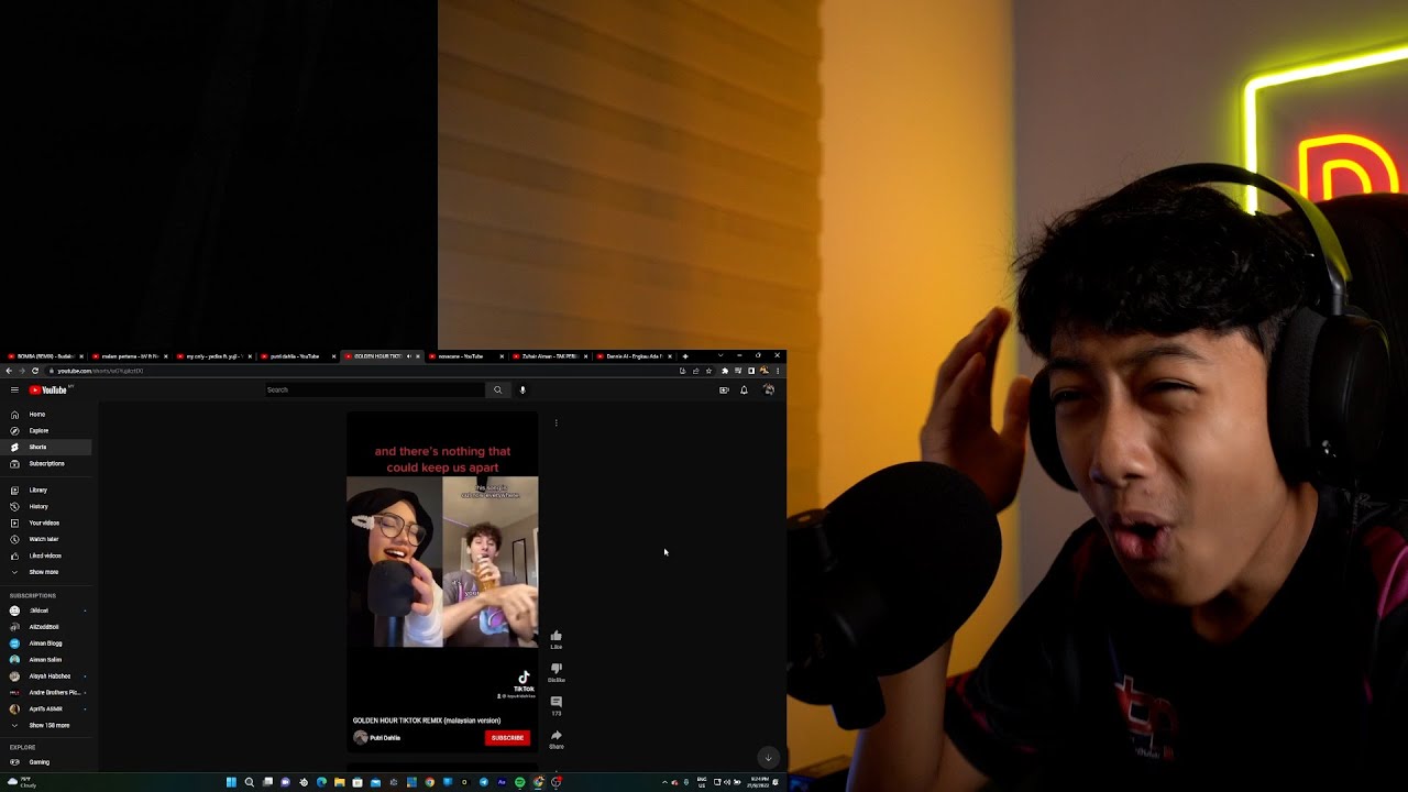 Danboy Reacts To Putri Dahlia GOLDEN HOUR TIKTOK REMIX (malaysian version) - YouTube