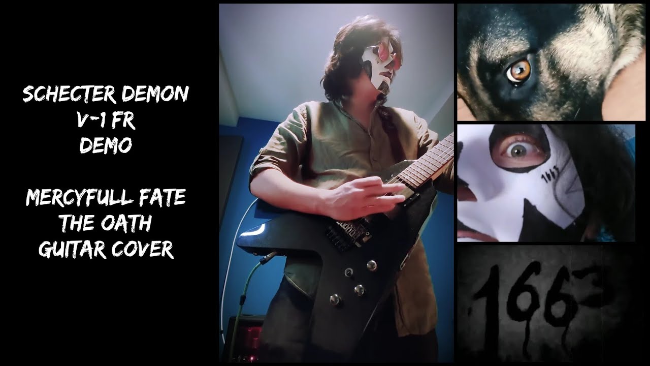 Schecter Demon V-1 Guitar Demo / MercyFull Fate "The Oath" Guitar Cover ...