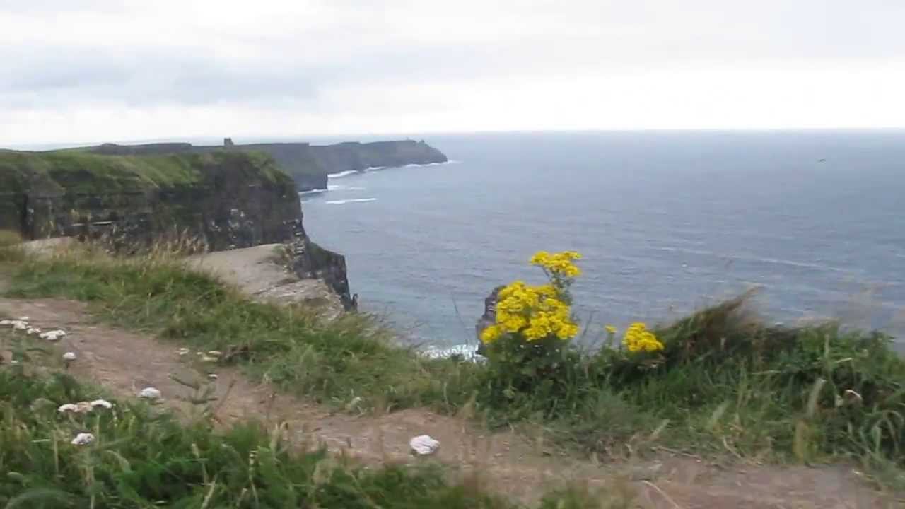 Cliffs Of Moher - walking on the northern path - YouTube