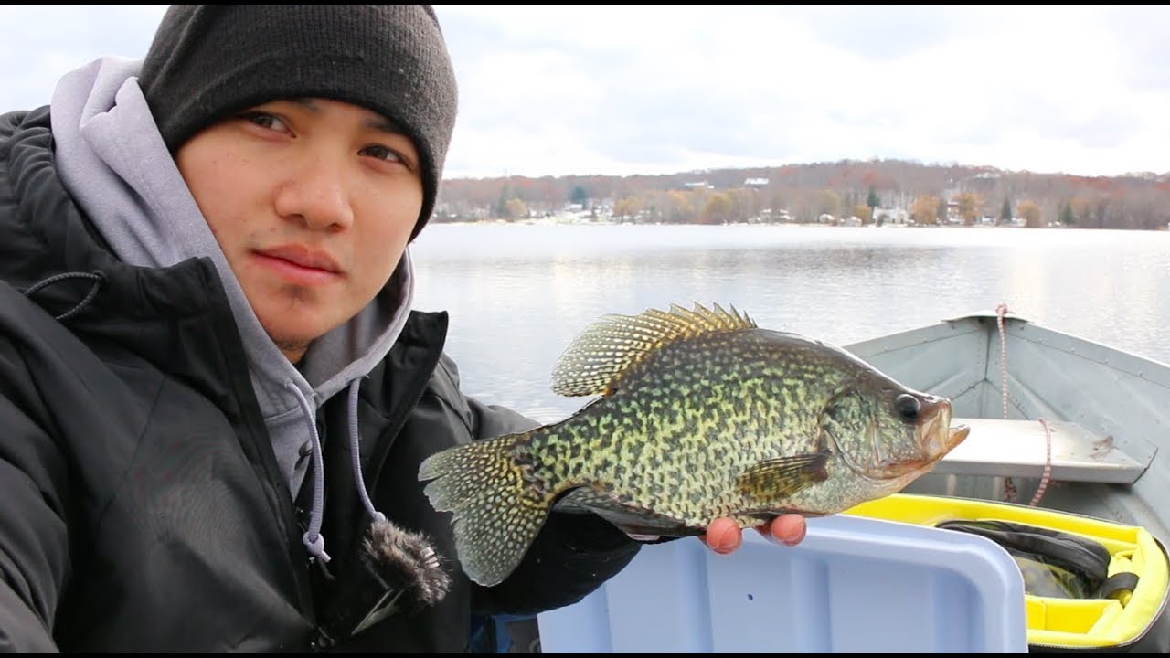 Fishing for Crappies and Bluegills in the Winter - YouTube