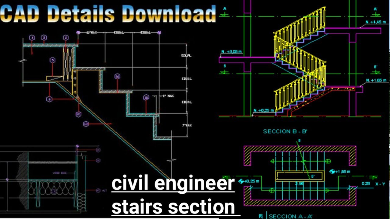 Stairs Section Elevation AutoCAD Stairs Section In AutoCAD How To stairs-section-elevation-autocad-stairs-section-in-autocad-how-to