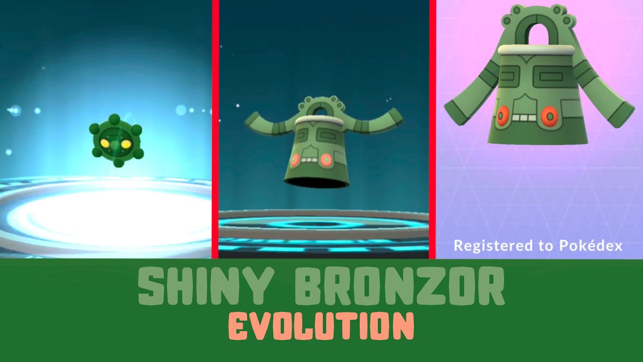 SHINY BRONZOR EVOLUTION (Pokemon GO) - YouTube