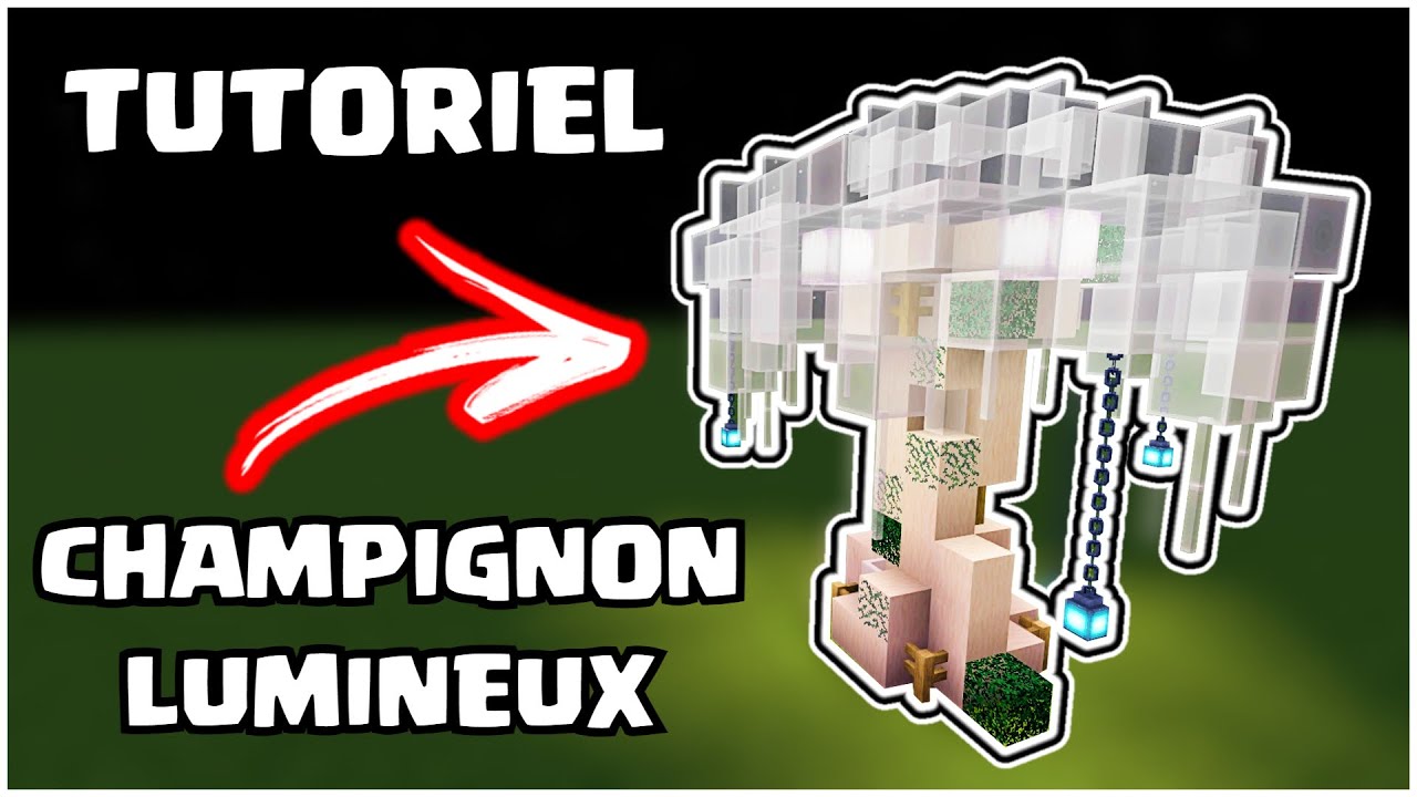 COMMENT FAIRE UN CHAMPIGNON LUMINEUX SUR MINECRAFT ? - YouTube