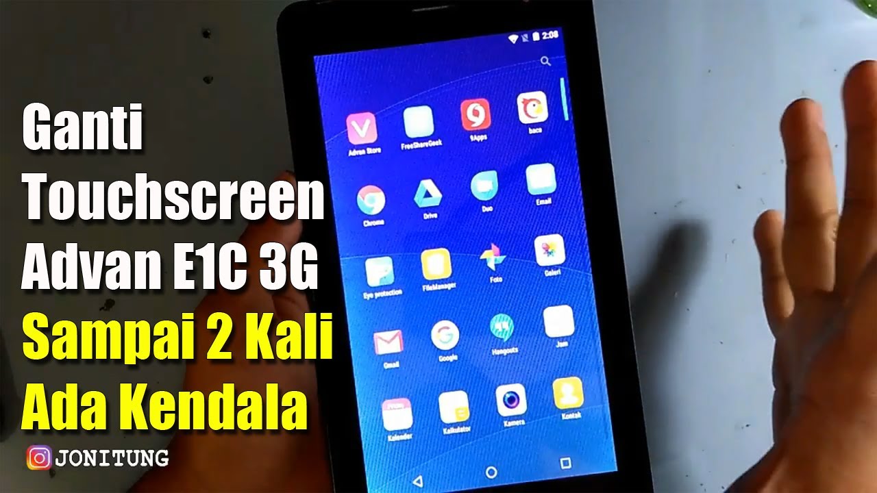 Ganti Touchscreen Advan E1C 3G Sampai 2 Kali Bro - YouTube