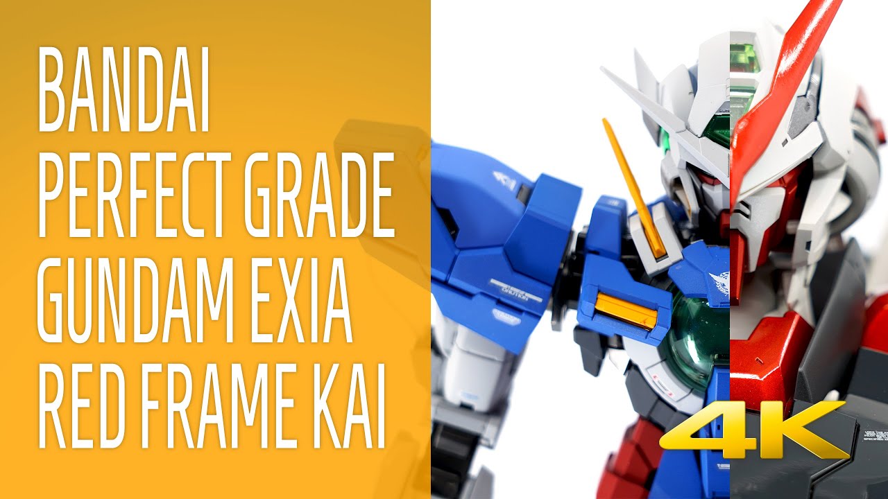 Painted Perfect Grade GUNDAM EXIA & RED FRAME KAI Review - YouTube