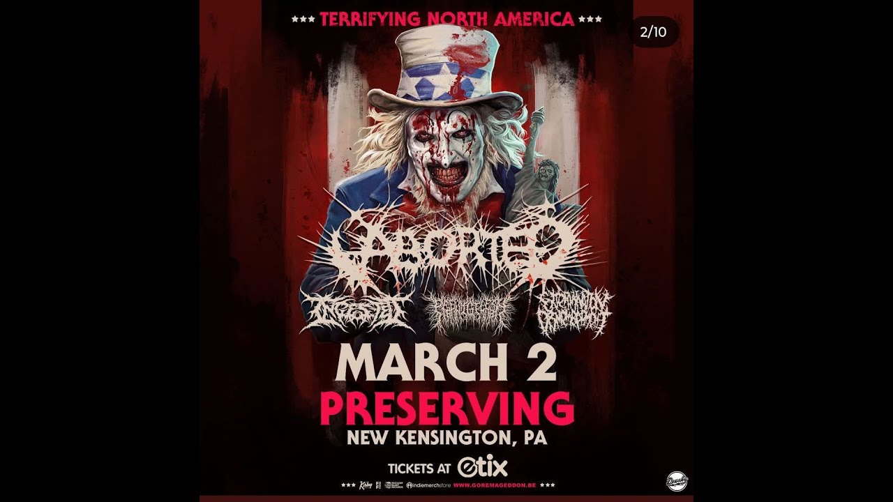 Aborted Terrifying North America tour Pittsburgh - YouTube