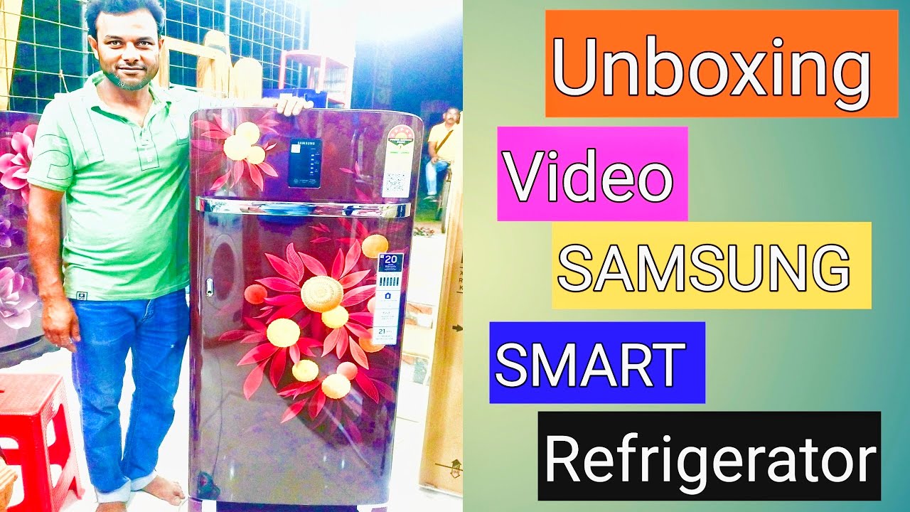 2023 1st Time Unboxing Samsung Smart Refrigerator ⚡ Unboxing Vedio in ...