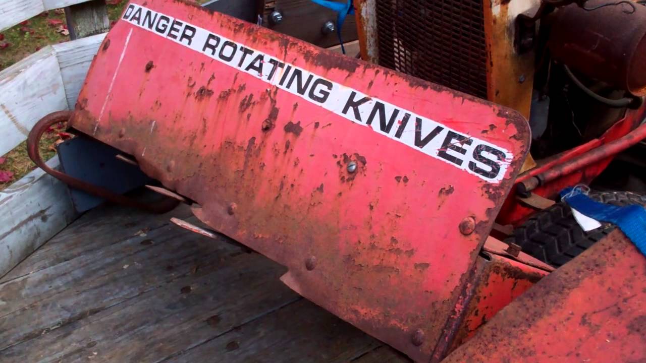 1970 Simplicity 3212V with weed cutter attachment - YouTube