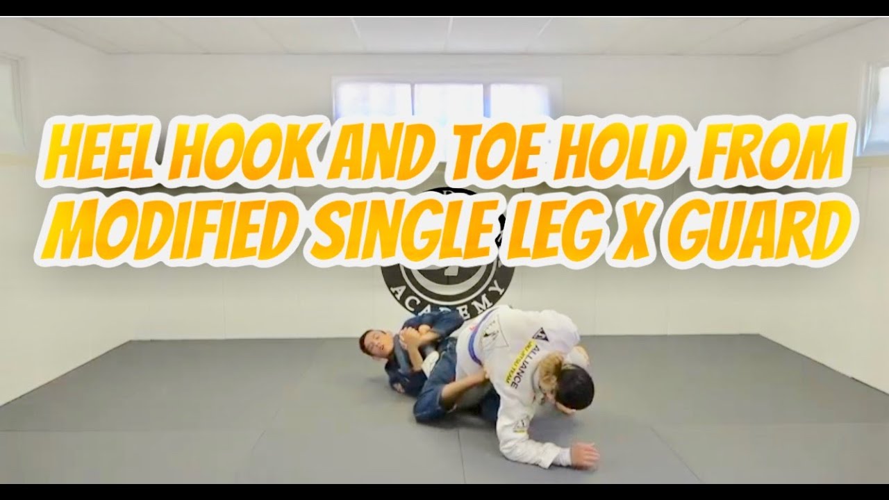 Heel Hook and Toe Hold From Modified Single Leg X Guard - YouTube