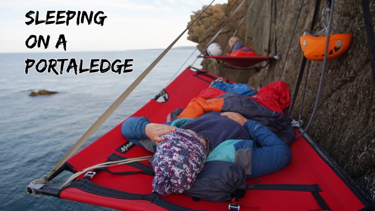 WILD CAMPING IN WALES || Sleeping on a Portaledge 😱😱😱 - YouTube